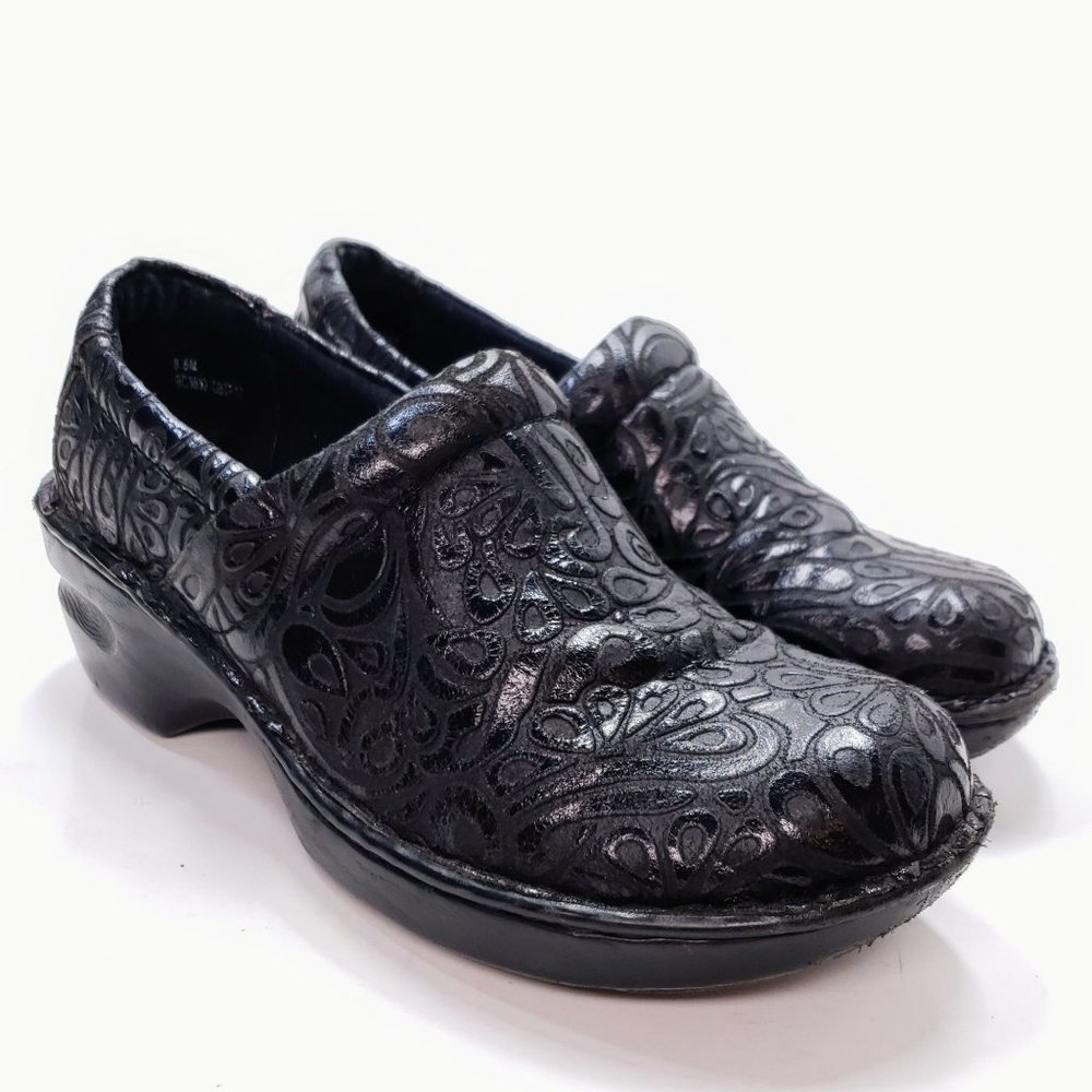 Boc Born Concept Black Leather Clog Comfort Shoes Wom… - Gem